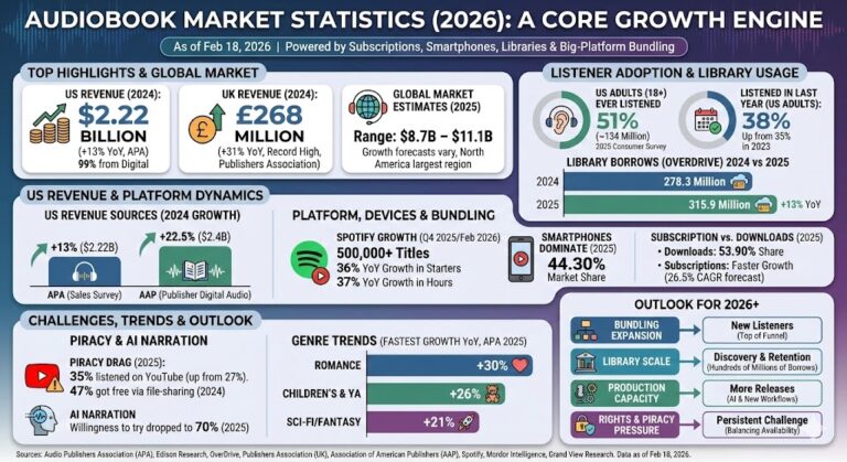 Audiobook Market Statistics (2026) - AudioDramaProduction.com